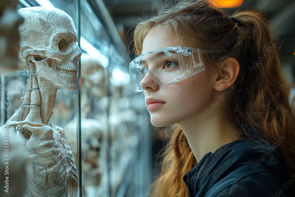 AI helping a student visualize complex scientific concepts, showing the ...