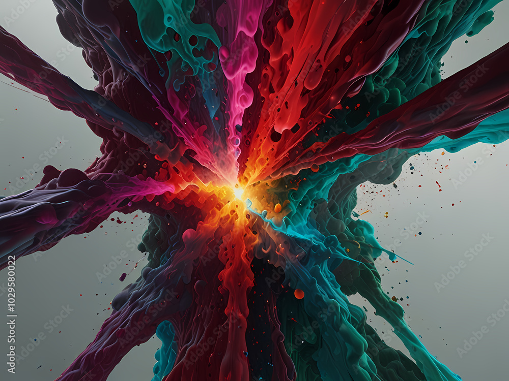 Floating against a stark white backdrop, a mesmerizing depiction of a 6 ...