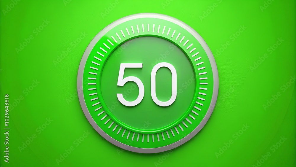 Countdown timer with a chroma key background, perfect for video editing ...