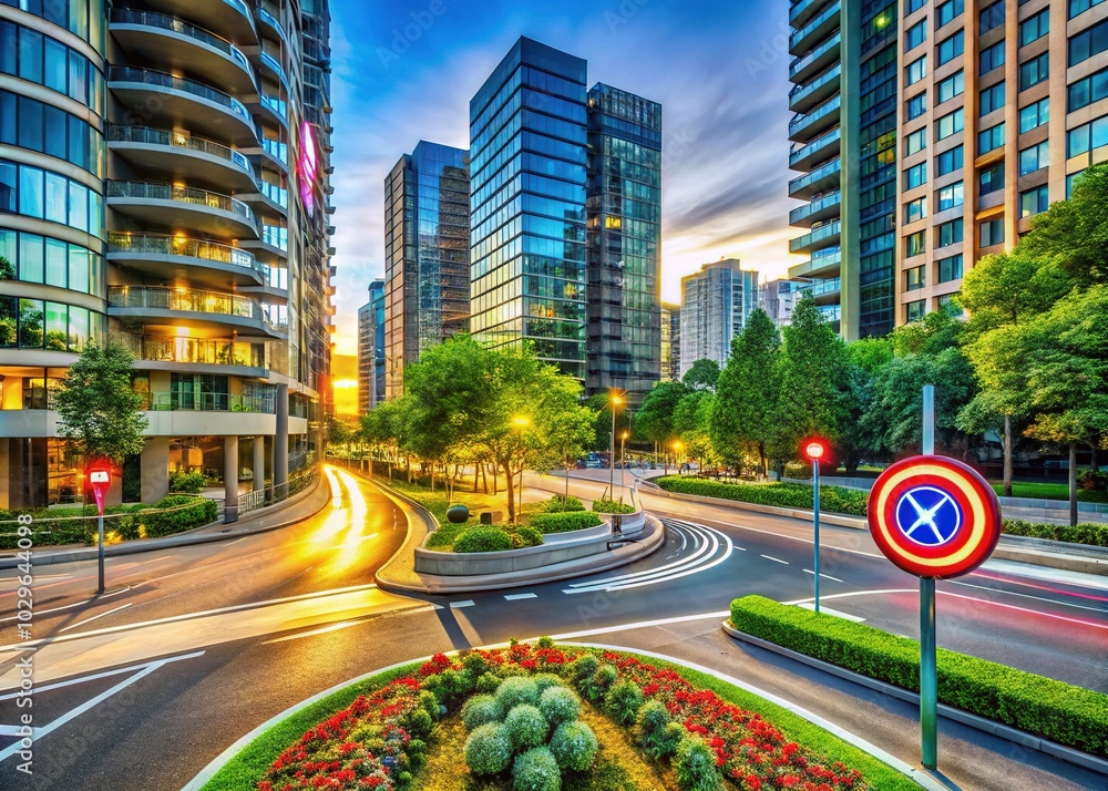 Architectural Photography of Urban Streetscape Highlighting Safe ...