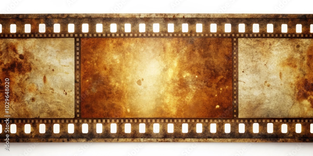 Experience a nostalgic vintage VHS film strip overlay featuring glitch ...