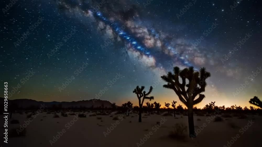 Stunning night sky with the Milky Way galaxy visible over the ...