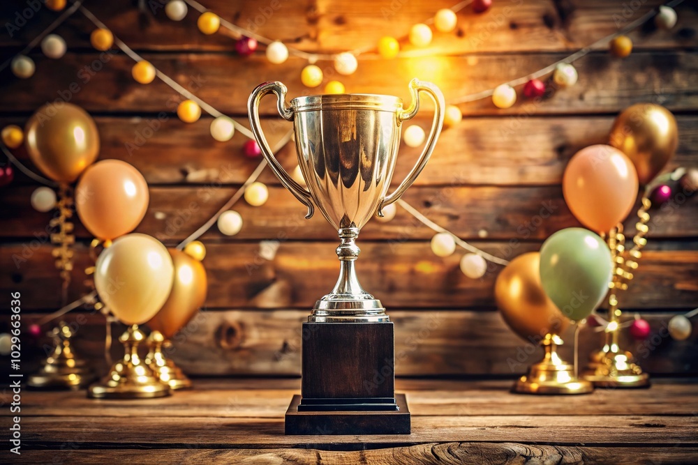 Vintage Employee Appreciation Day Celebration with Trophy Design, Warm ...