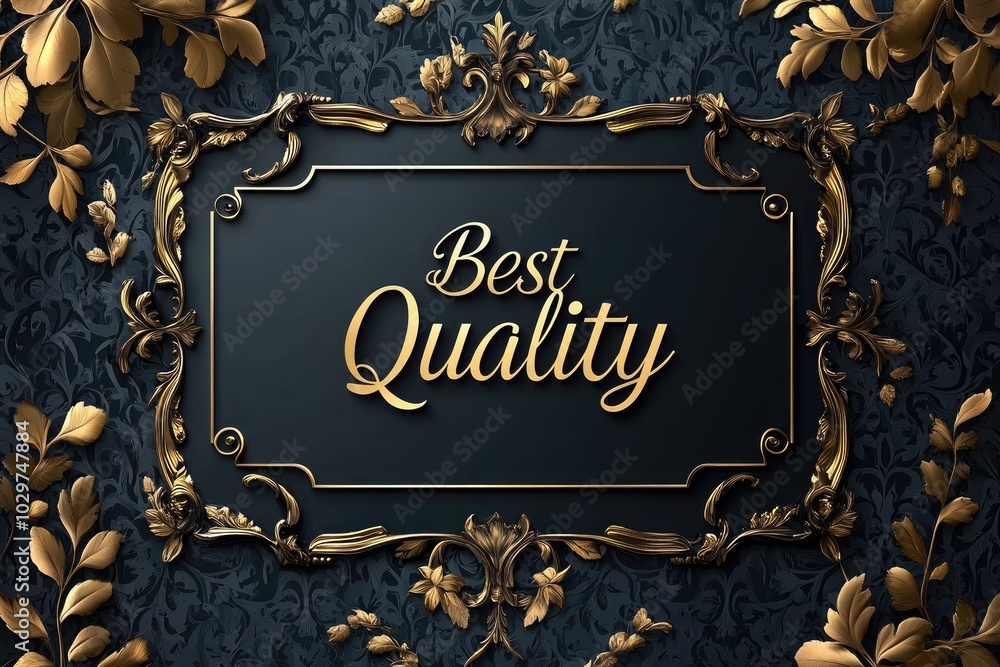 Product highlight: display featuring text best quality as a stamp of ...