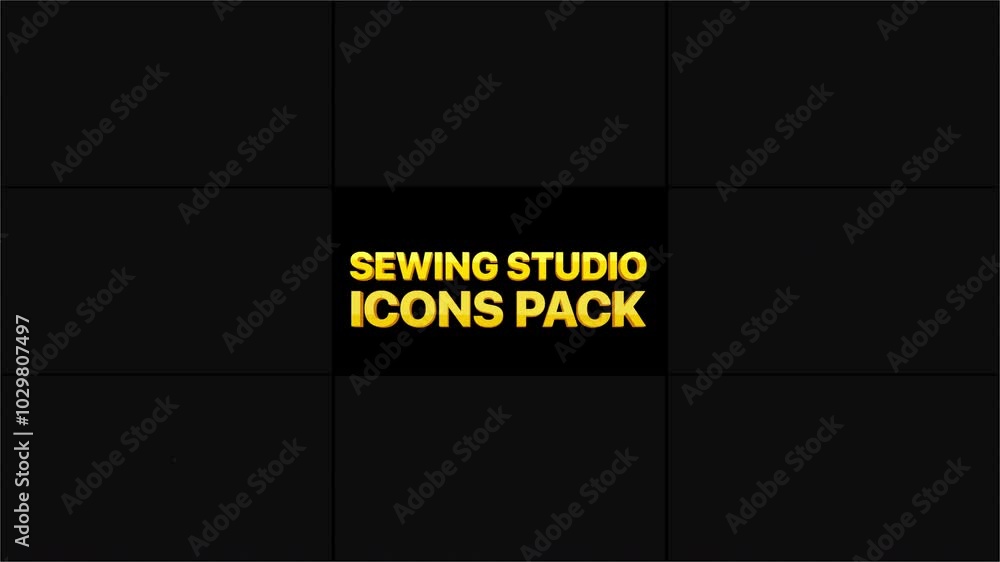 Sewing Studio Icons Motion Graphics Pack is a vibrant collection of ...