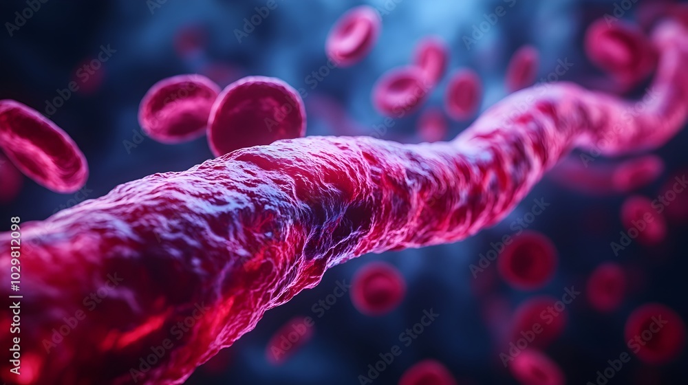 Deep Vein Thrombosis DVT Medical Condition with Clot in Leg or Arm ...