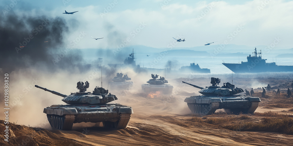 Illustrating a Multinational Military Exercise in Complex Terrain: A ...