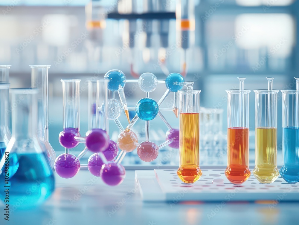 A molecular compound being synthesized in realtime by automated lab ...