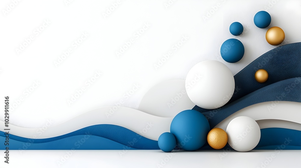 Minimalist abstract geometric shapes created in paper cut layers ...