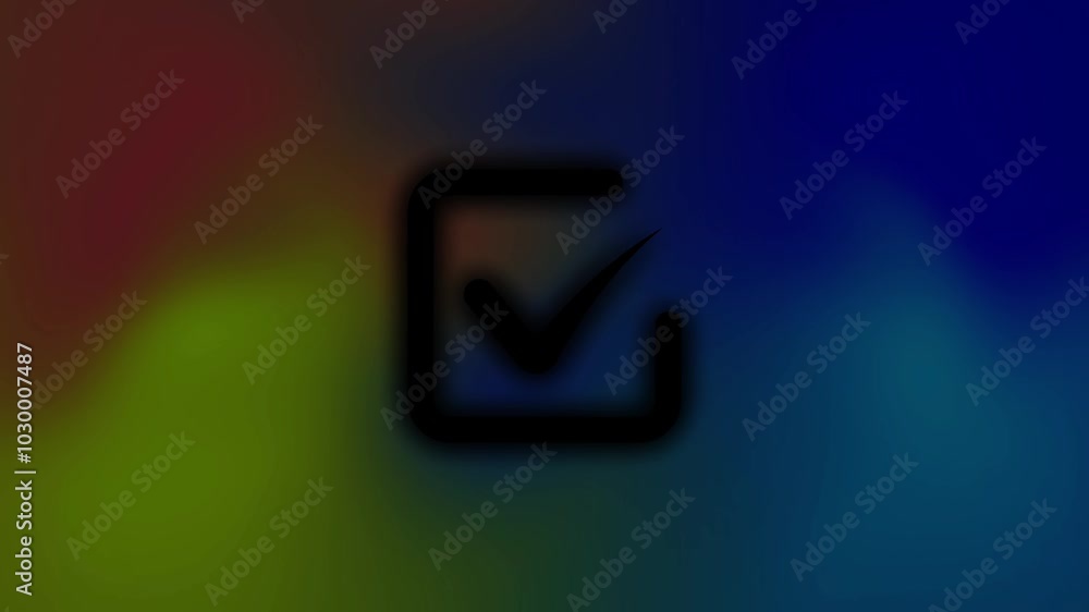 Tick Check mark icon animation .Success correct approved animation . correct mark animation ...