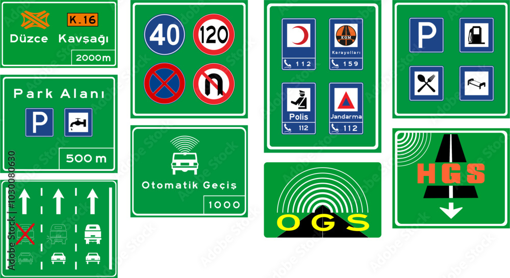 Turkey Highway Signs, Regulatory Signs - Traffic and Road Signs for ...