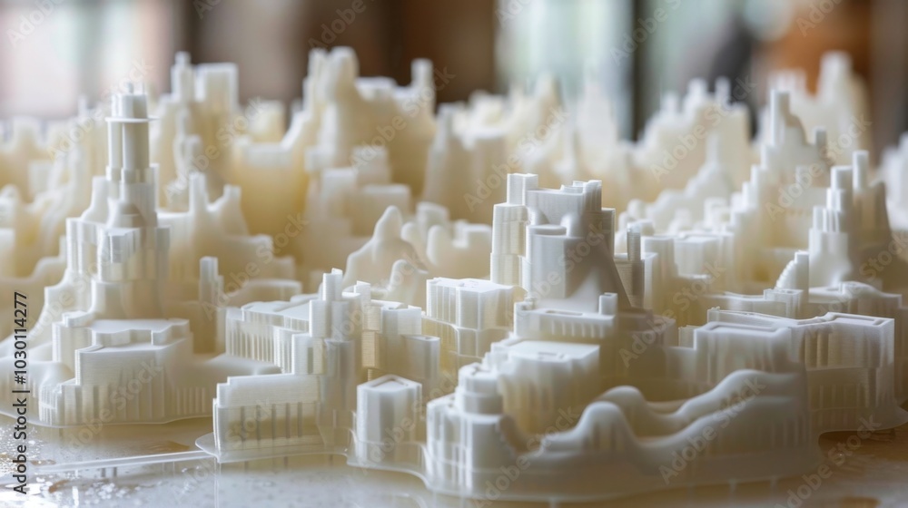 3D Printed Architecture Models: Detailed architectural models that ...
