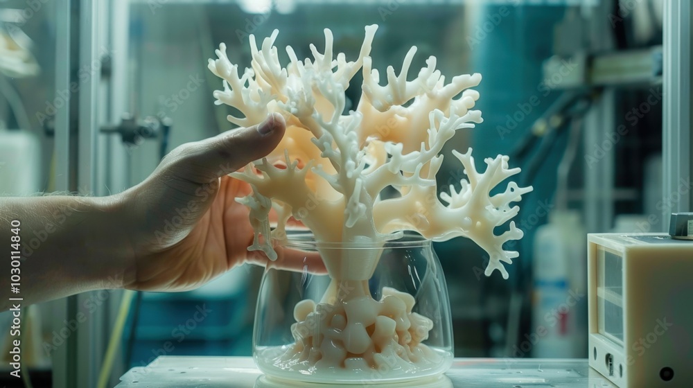 Bioprinting: Utilizing living cells in bio-inks, this specialized 3D ...