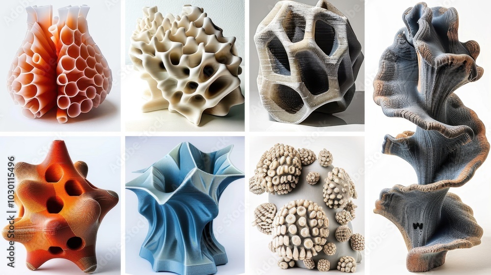 3D Printed Art Sculptures: Crafted via 3D printing, these sculptures ...