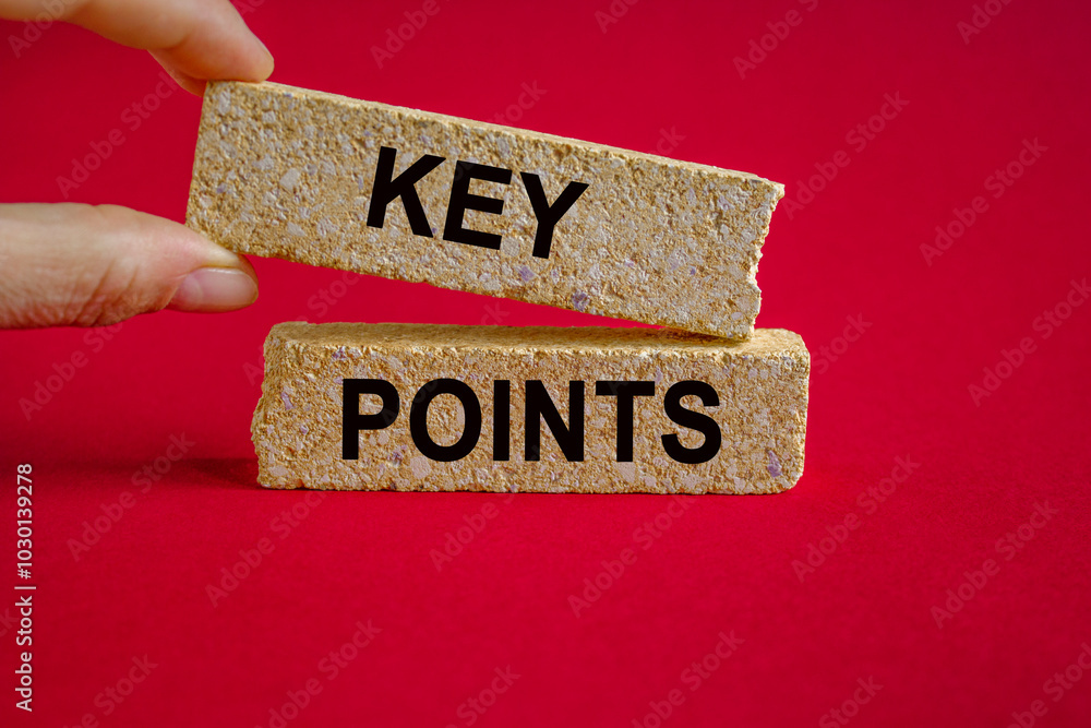 KEY POINTS symbol. Concept words KEY POINTS on brick blocks. Beautiful ... KEY POINTS symbol. Concept words KEY POINTS on brick blocks. Beautiful ...