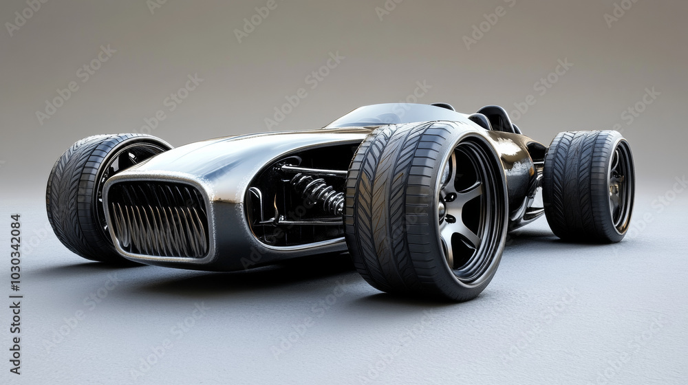 3D render image showcasing computer-aided design (CAD) of a race car ...