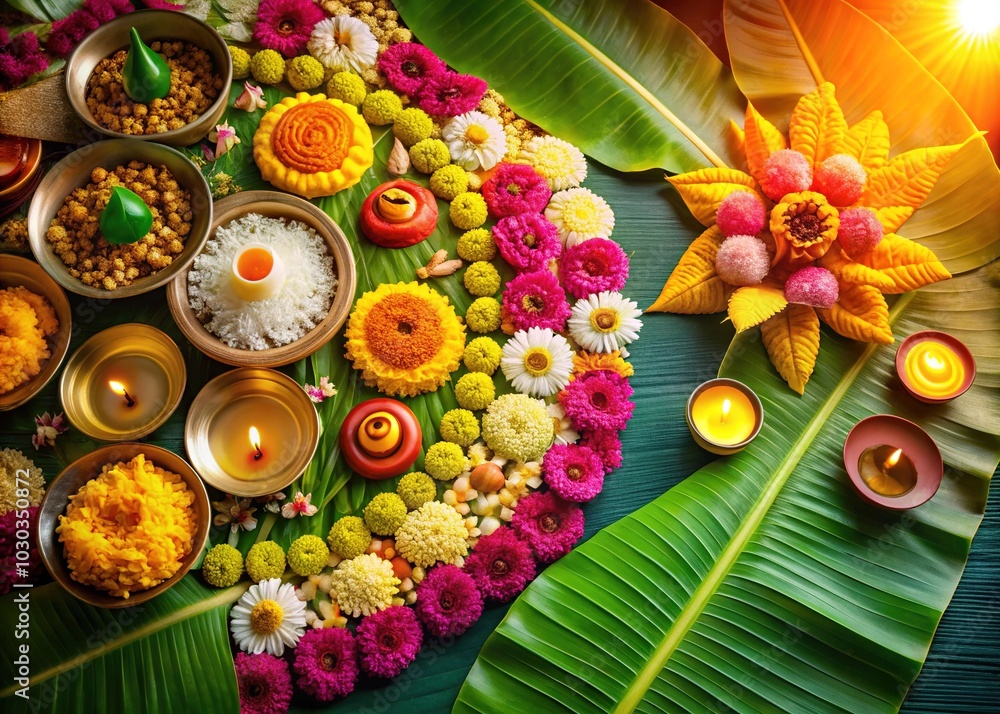 Celebrate the spirit of Onam with colorful decorations and traditional ...