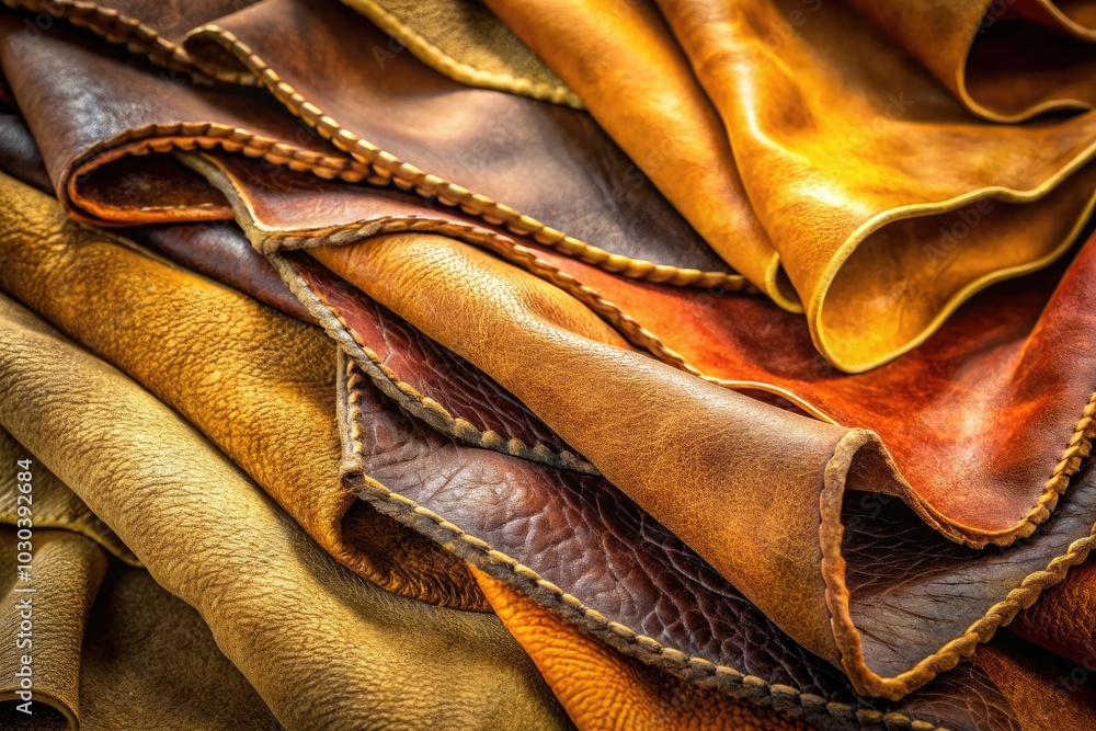 Fotografia High dynamic range textures of buckskin suede leather offer ...