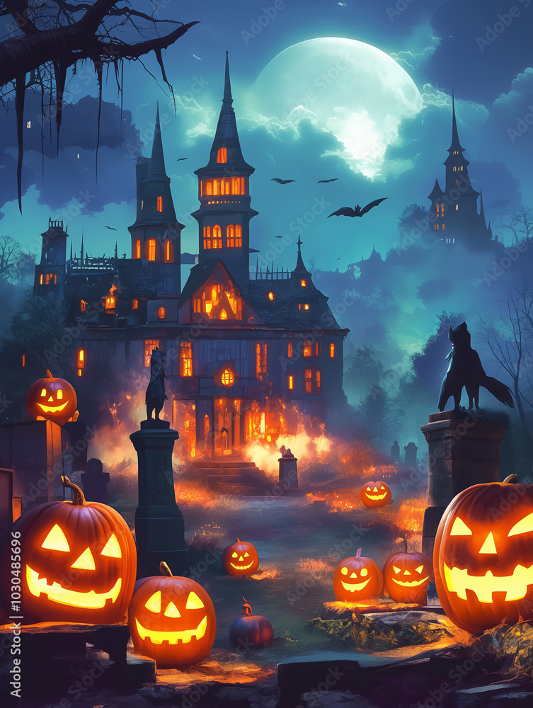 할로윈데이 컨셉이미지 Stock Illustration | Adobe Stock