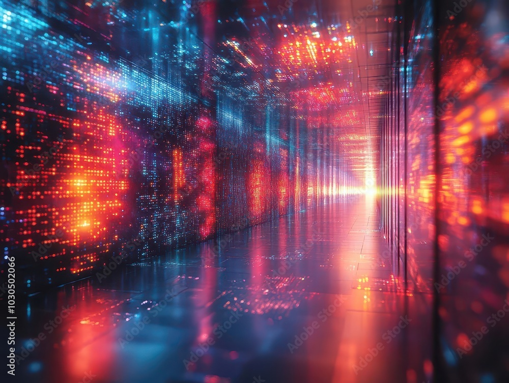 futuristic digital technology backdrop featuring artificial ...