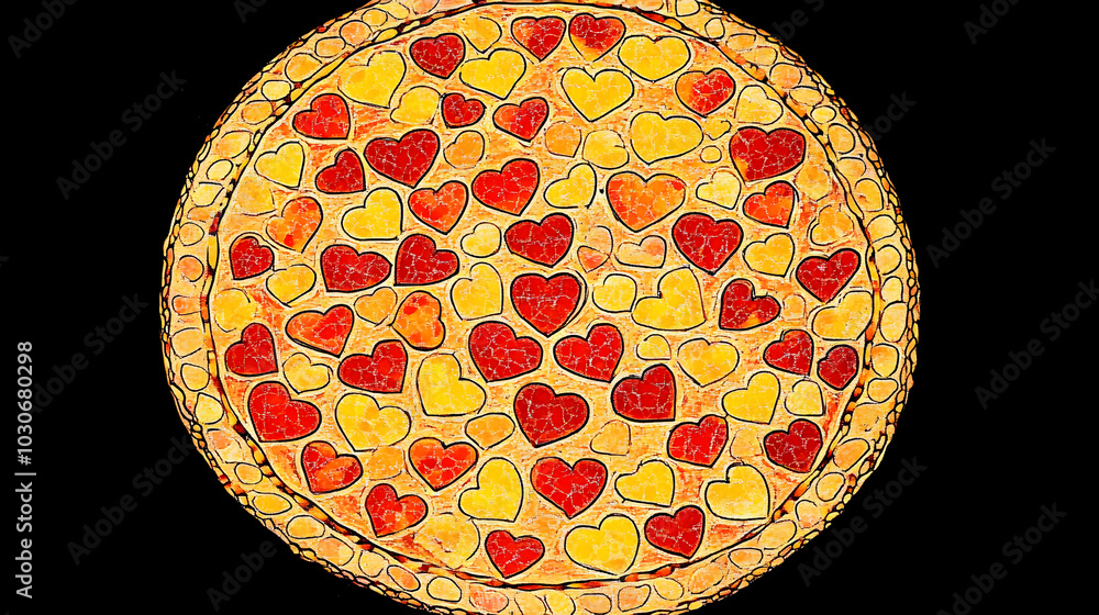 A Mesmerizing Cymatic Frequency Mandala Dedicated to Love, Featuring a ...