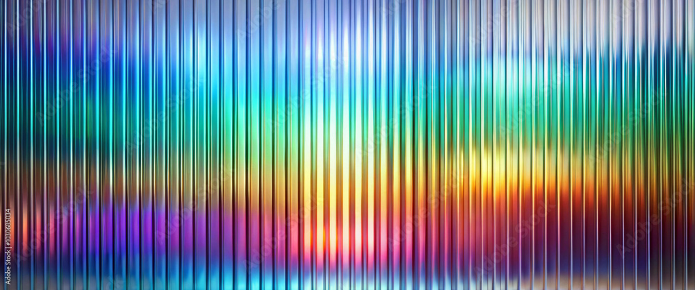 Vertical lines create a vibrant pattern with the full spectrum of ...