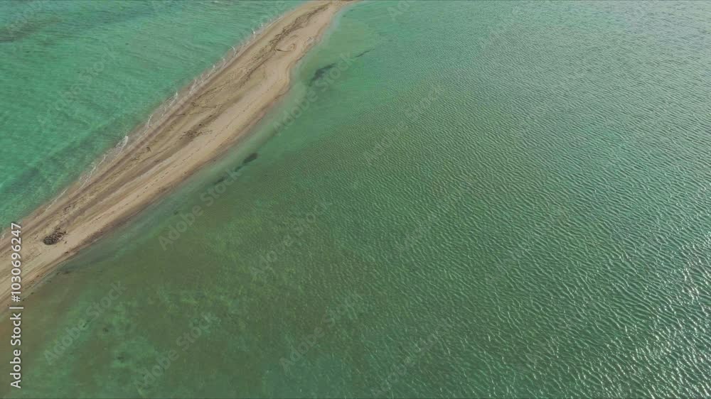 This stunning aerial footage shows a secluded tropical sandbar in the ...