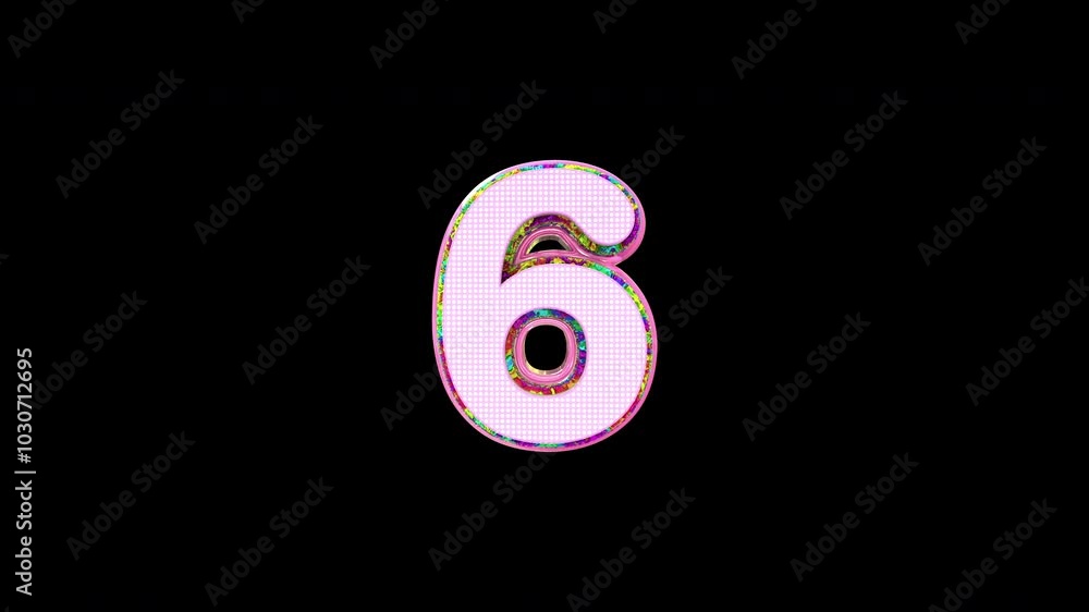 Countdown 3D Intro Animation, Number Counter Video.10-0 on a ...