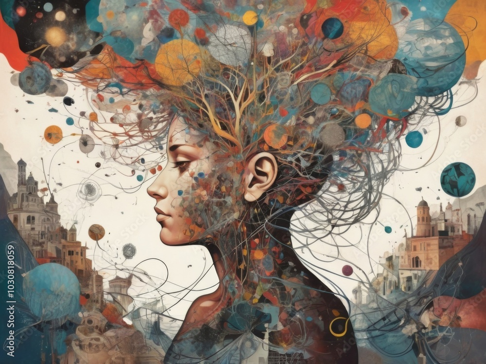 Complexity of human mind. Chaotic nature of human mind, tangled ...