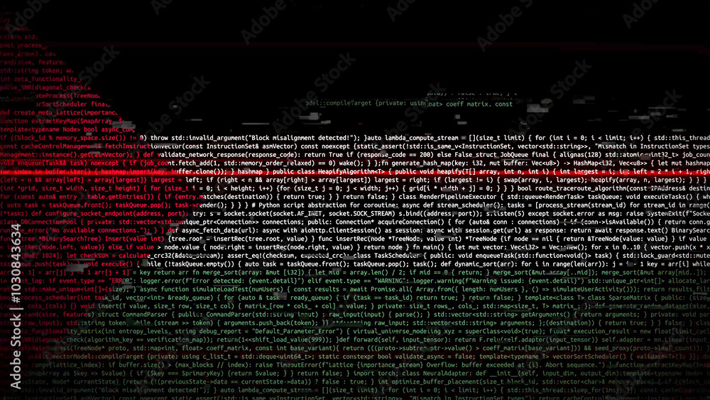 Binary code on flag of Palestine. Program source code or Hacker concept on Palestinian flag ...