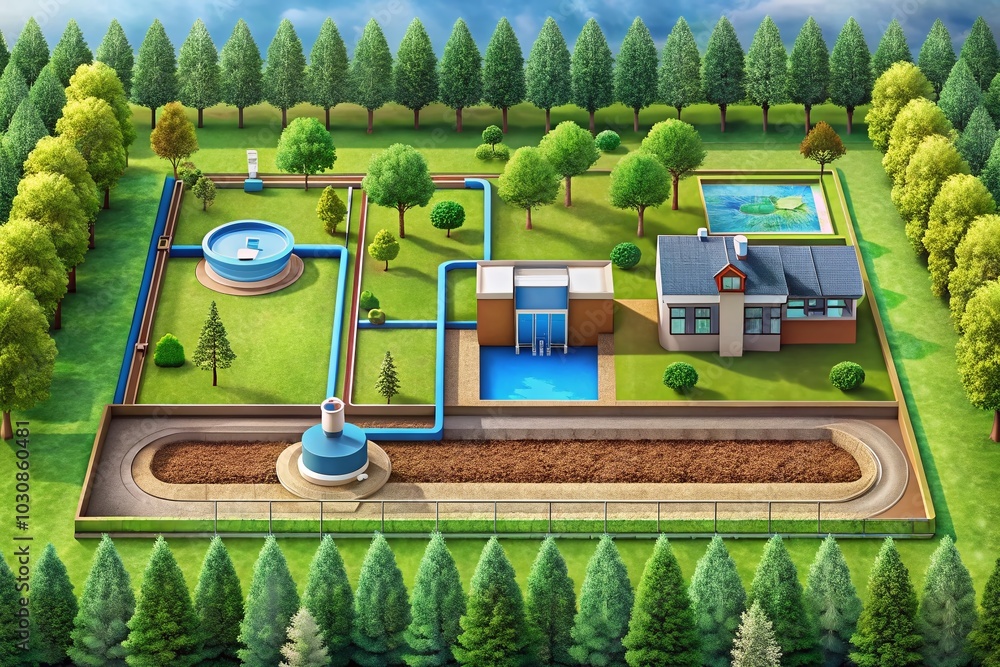 Comprehensive Aeration Septic System Diagram for Efficient Wastewater ...