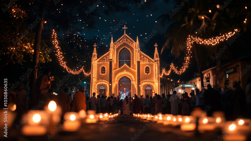 Christmas celebrations across India at midnight, churches sparkling ...