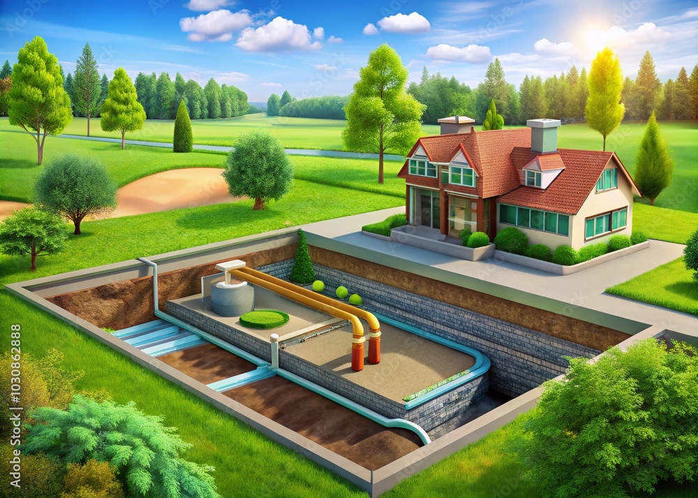 Comprehensive Diagram of a Septic System for Effective Waste Management ...