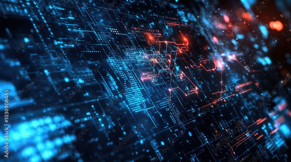 tech wallpapers, presentations, and branding, this background blends ...