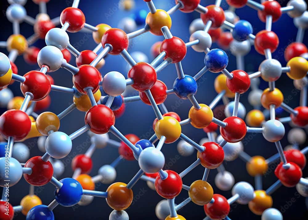 Detailed Representation of Sucrose Structure Formula for Educational ...