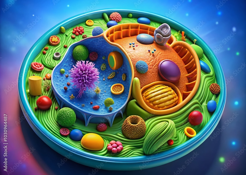 Detailed Structure of an Animal Cell Diagram for Educational Purposes ...