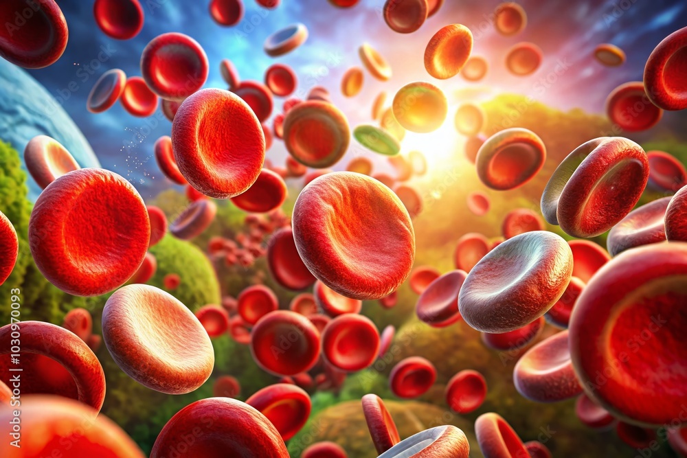 Detailed Structure of Red Blood Cells (RBC) Illustrating Function ...