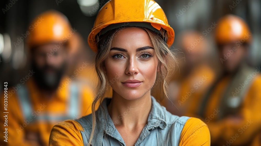 Supervisor conducting a safety briefing before a shift in a ...