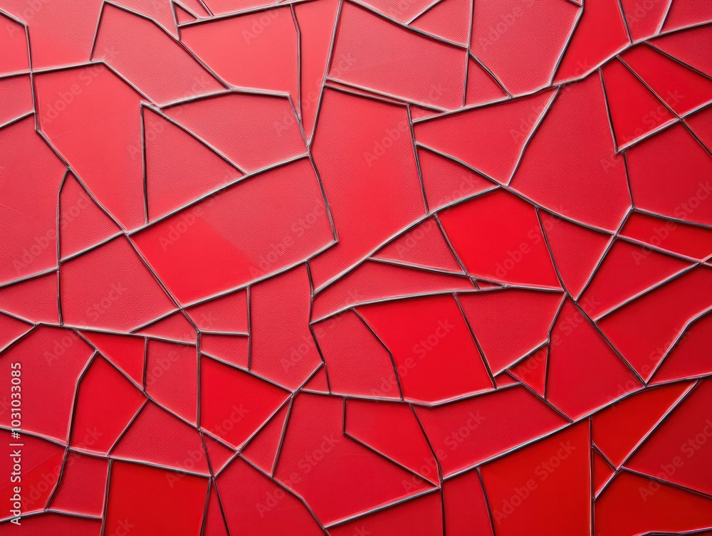 Geometric red wallpaper with a modern pattern intersecting lines and shapes Stock Illustration ...