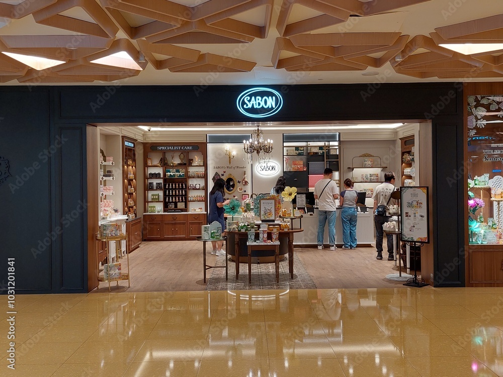 Sabon mall facade at Cityplaza mall in Tai Koo, Hong Kong Stock Photo | Adobe Stock