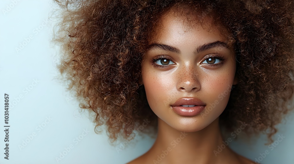 Frizzy and unruly curls before honey application, compared with shiny ...