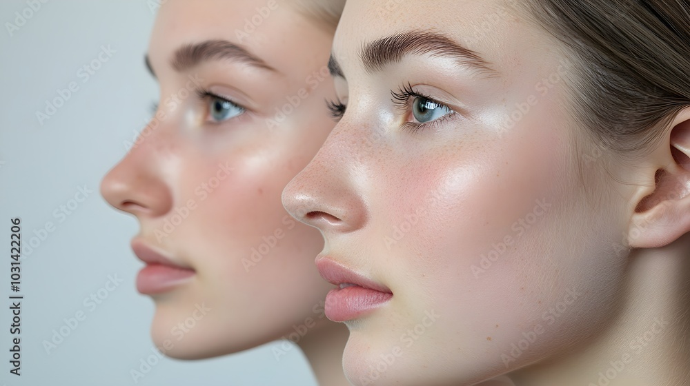 Rhinoplasty recovery time-lapse video, showing the healing stages from ...