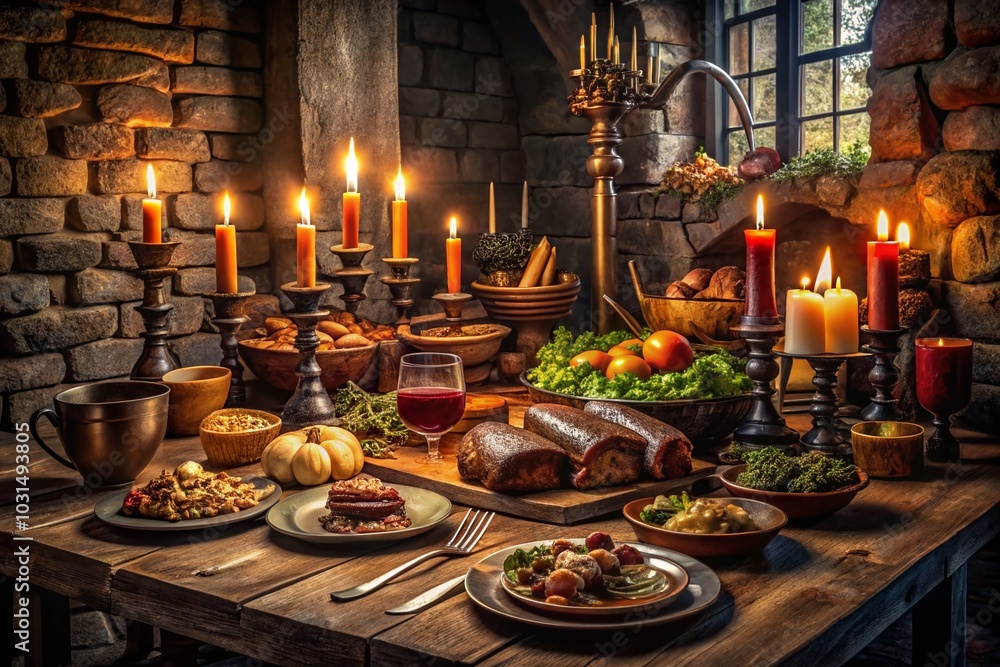 Medieval Vampire Hunter Food Photography - Dark Feast and Gothic ...