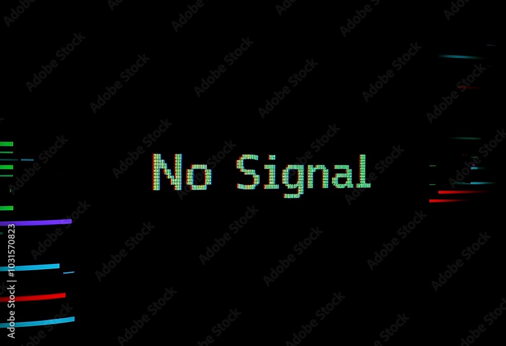 No signal on television or computer screen disconnected interface ...