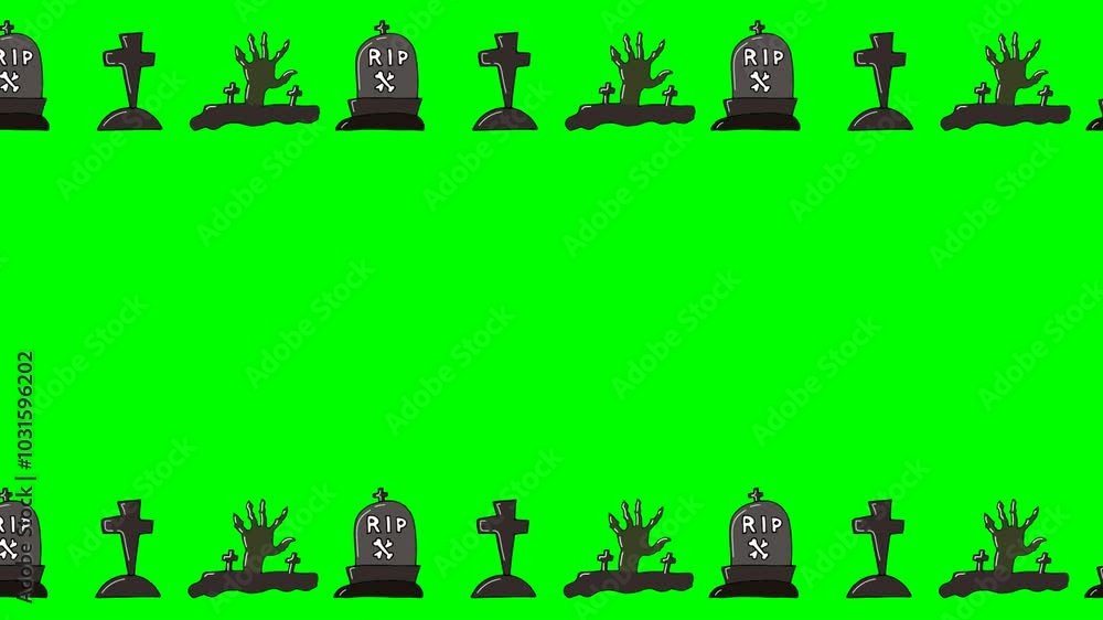 grave. a frame from the grave. animation of a frame from a zombie's ...