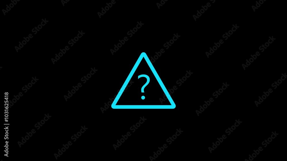 4k question mark animation scaling and position changing. question mark ...