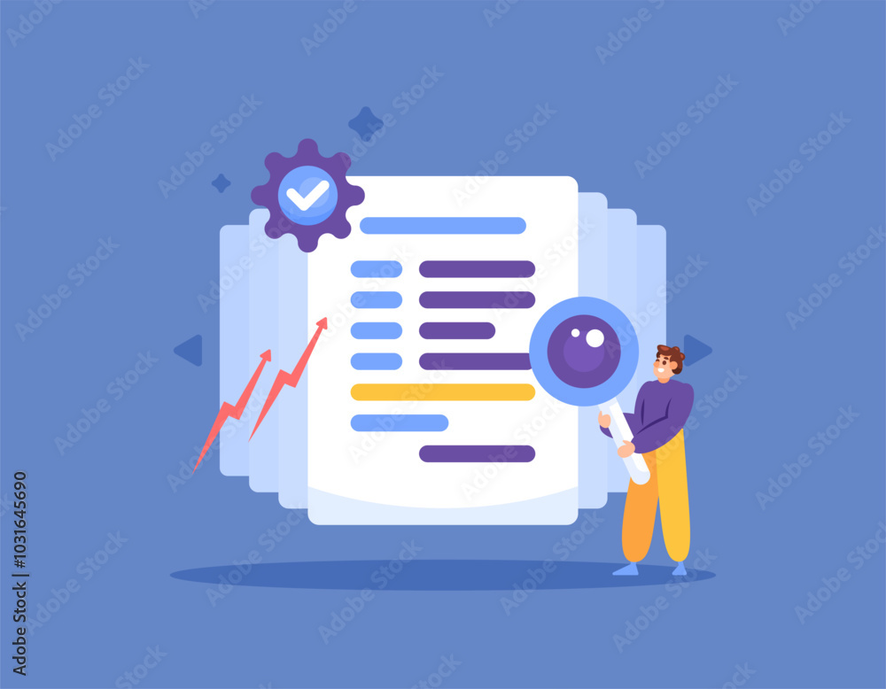 job search and project concept. searching for job vacancy information ...