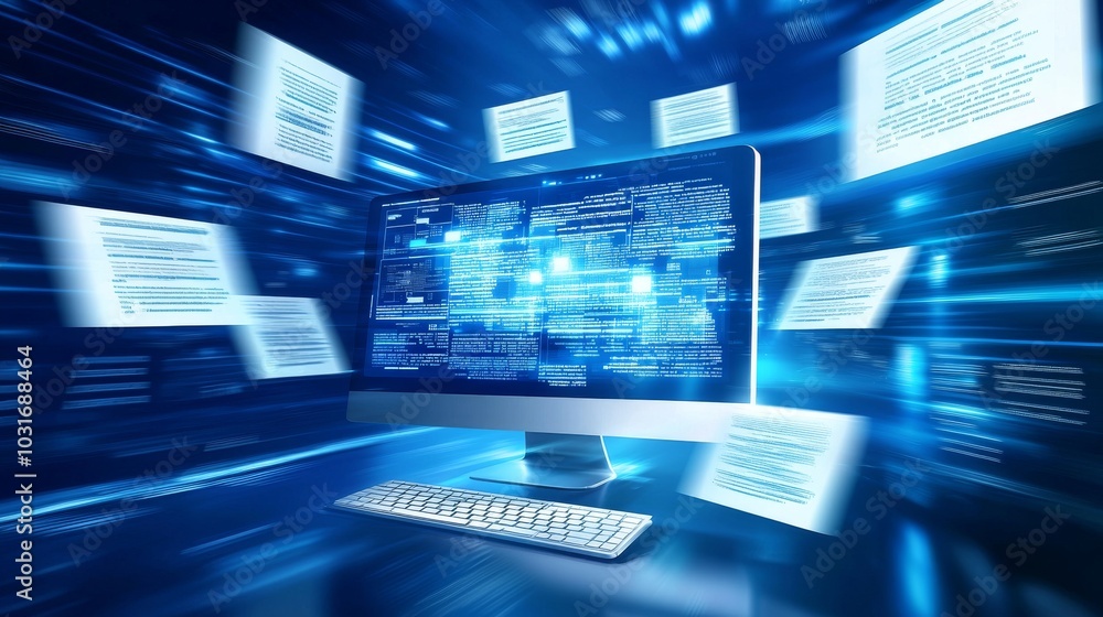 In A High Tech Office Setting Document Digitization Using Ai And