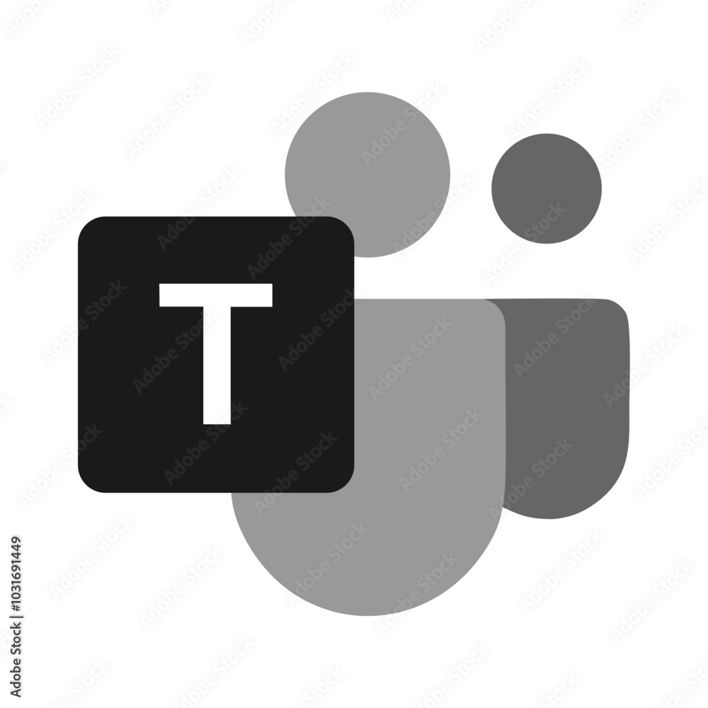 High resolution Ms teams logo icon transparent png. Vector illustration ...