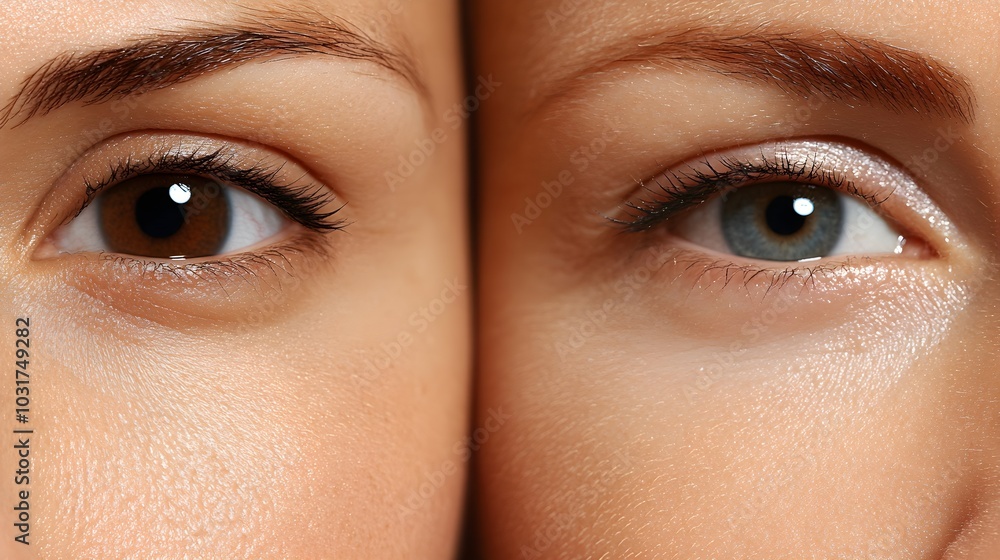 Close-up before-and-after melasma treatment photos, highlighting laser ...